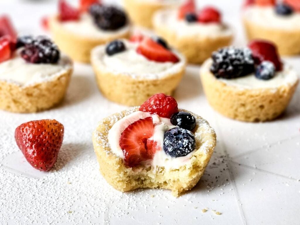 Sugar Cookie Mini Fruit Tarts