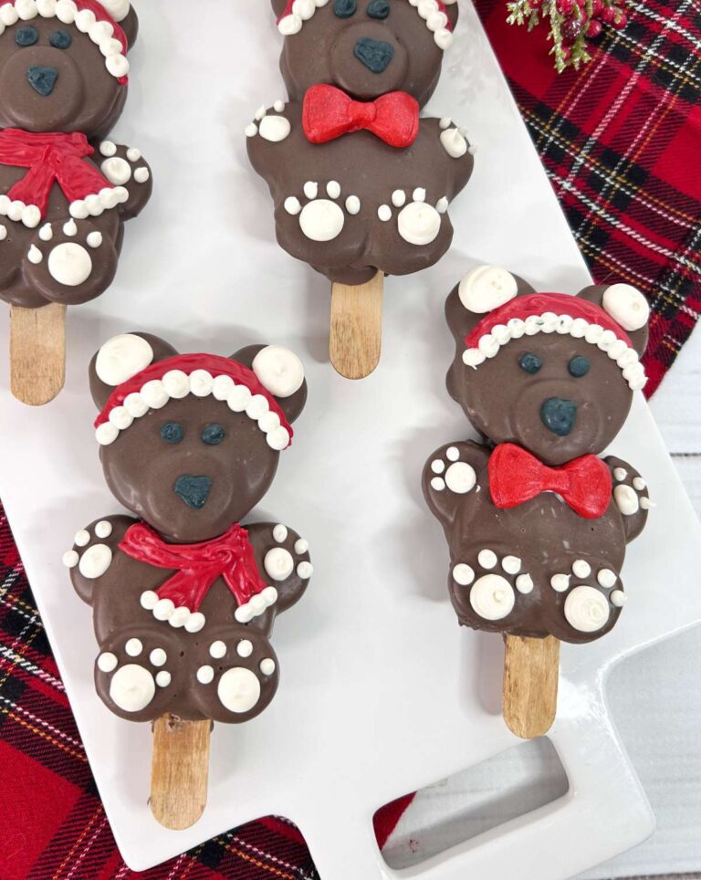 Festive Oreo Teddy Bears for Your Holiday Table