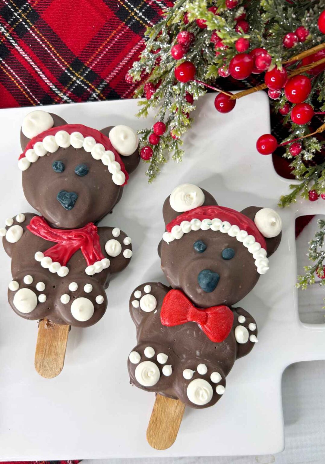 Festive Oreo Teddy Bears for Your Holiday Table