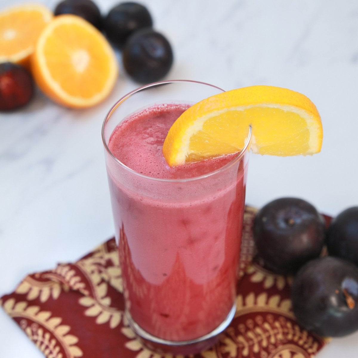 Creamy Plum Smoothie - nicetartes.com